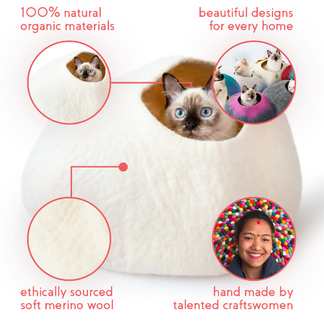 White, Lime & Blue Cat Cave – Cat Cave Co