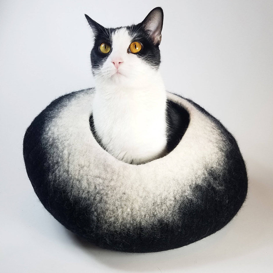 Cat Cave Co - Luxury Felted Wool Hand Made Cat Beds